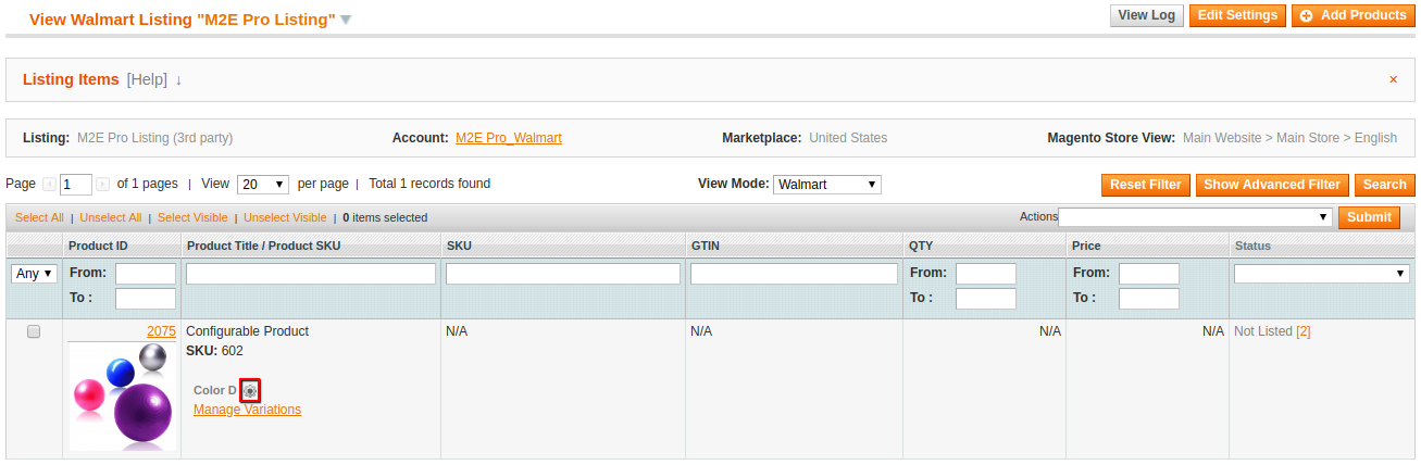 Setting up Product Variations - M2E Pro User Guides (for Magento 1)